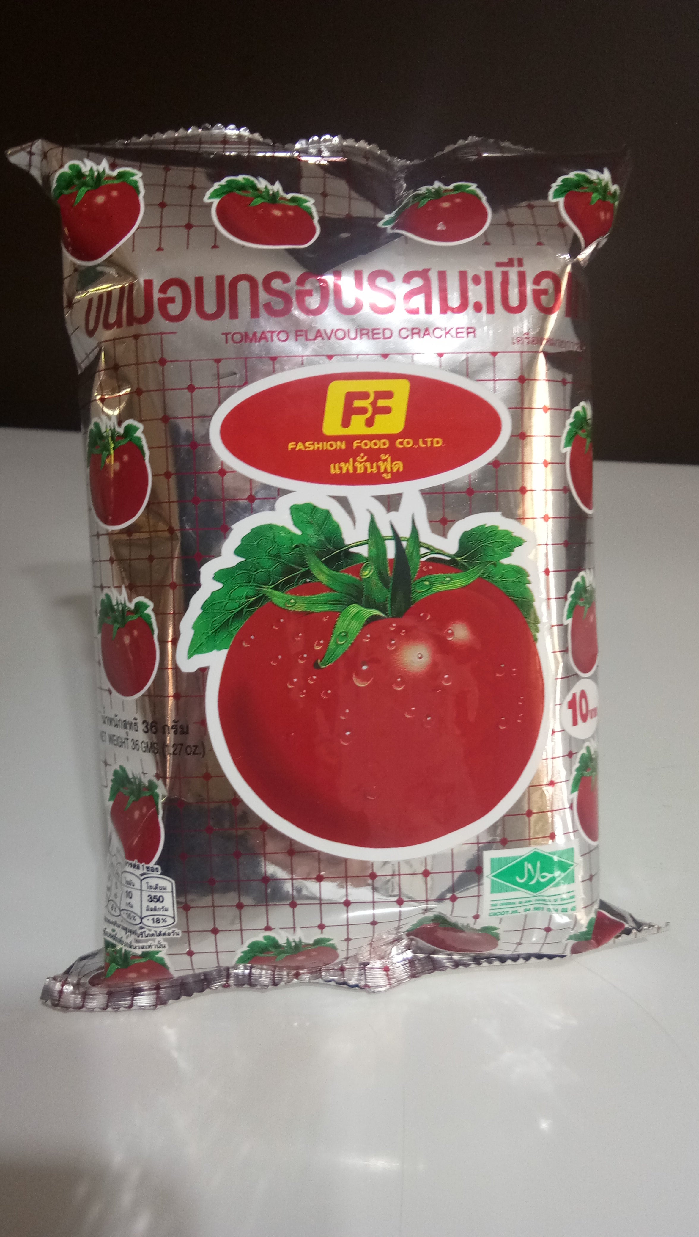 ข้าวเกรียบมะเขือเทศ Fashion Food Tomato Flavoured Cracker 65g | Chiang ...